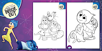 Disney Pixar Inside Out Colouring Pages | Twinkl - Twinkl