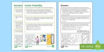 Probability Activities | twinkl.co.uk