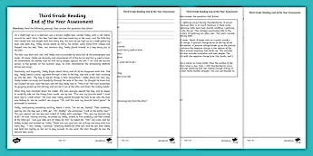 Third Grade Assessments | twinkl.com