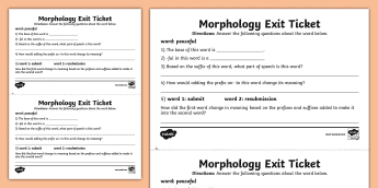 Morphology Resources | twinkl.com