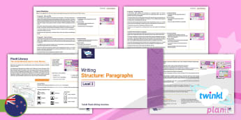 Level 3 Writing Units and Planning for the NZ Curriculum