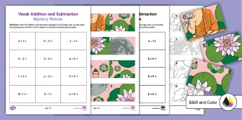 Picture Subtraction Worksheets | twinkl.com
