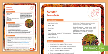 Autumn Activities for Early Years (EYFS) - Seasons - Twinkl