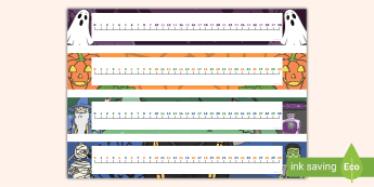 Halloween Number Lines | twinkl.com.au