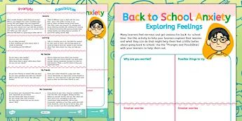 Anxiety Resources | twinkl.co.uk