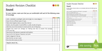 Revision Checklists | KS3 Science | Beyond - Twinkl