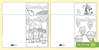 Goodbye Cards - End of School Year - Transition Activities