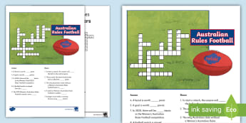 Australian Crossword Puzzles to Print | Primary Resources