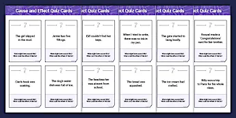Cause and Effect Cards | twinkl.com.au
