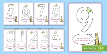 Display | Number Formation | Numeracy | EYLF - Twinkl