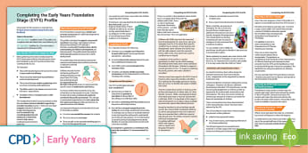 EYFS Profile Resources | Foundation Assessment | Twinkl