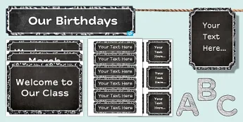 Chalkboard Classroom Displays | twinkl.co.uk