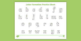 Letter Formation Language • Twinkl.ca