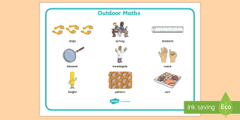 Outdoor Maths Activities | twinkl.co.uk