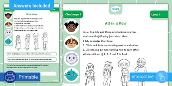 Logic Puzzles Printables | twinkl.co.uk