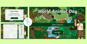 Wildlife Word Searches | twinkl.com.au