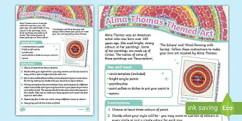 Alma Thomas Artworks | twinkl.co.uk