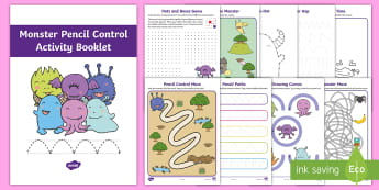 Pencil Control Activity Booklets - Twinkl