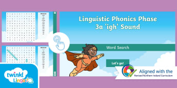 'igh' Sound Phase 3a - Stage 5/6 Phonics - Linguistic Phonics - Resources