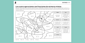 Operaciones matemáticas con fracciones - Twinkl