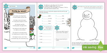 Winter Poetry Activities | twinkl.co.uk
