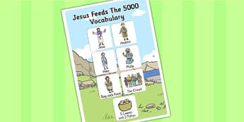 Bible Stories Jesus Feeds the 5000 Primary Resources - KS2 Chris