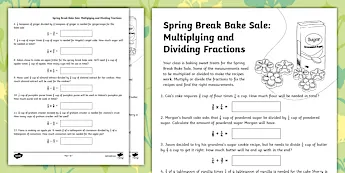 Multiplying Fractions Worksheets | twinkl.com