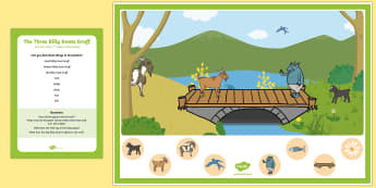 Displays, Visual Aids and Posters - The Three Billy Goats Gruff