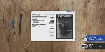 Poetry Revision Worksheets | twinkl.com.au