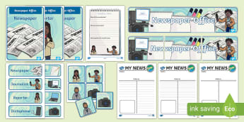 Newspaper Office/ Newsroom Role Play - Primary Resources KS1