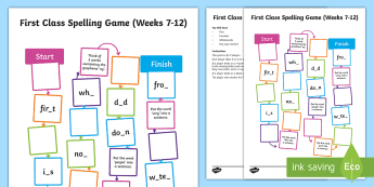 First Class Spellings | twinkl.co.uk