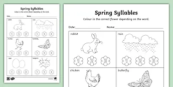 Spring Syllables | twinkl.com.au