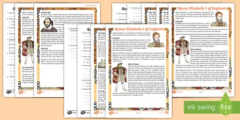 Queen Elizabeth I Resources | twinkl.co.uk