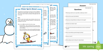 Comprehension Questions Reading | twinkl.co.uk
