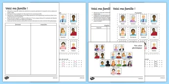 Family French Worksheets | twinkl.ca