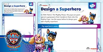 PAW Patrol Mighty Movie Activities | Paramount | Twinkl