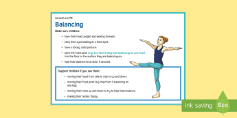 PE Balancing Activities | twinkl.co.uk