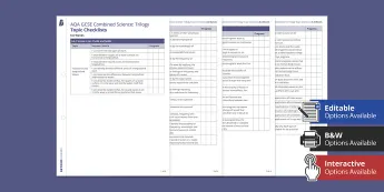 AQA Science Checklists | twinkl.co.uk