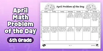 Math Problems of the Day | twinkl.com