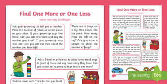 One More One Less: Practical maths activities for EYFS