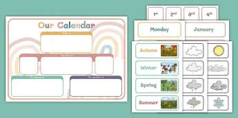 Daily Calendar Charts | twinkl.co.uk