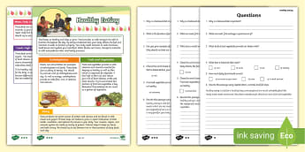 KS2 Healthy Eating Resources for Teachers & Parents