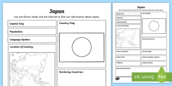 Japan Primary Resources KS1 Geography