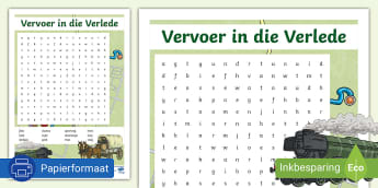 Vervoer oor tyd heen - Geskiedenis - Graad 4 Suid Afrika