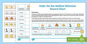 Under the Sea Reward Charts | twinkl.co.uk