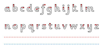 A range of line guides to help support children with the formation and ...