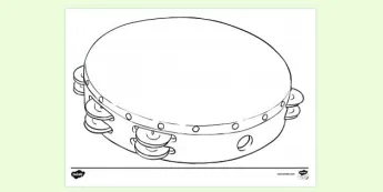 Tambourine Art Resources | twinkl.ca