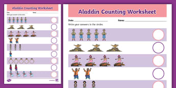 Activities, Games and Worksheets - Aladdin - Twinkl