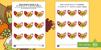Number Bonds To 10 | twinkl.com.au