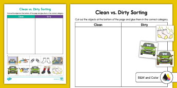 Kindergarten Sorting Worksheets | twinkl.com